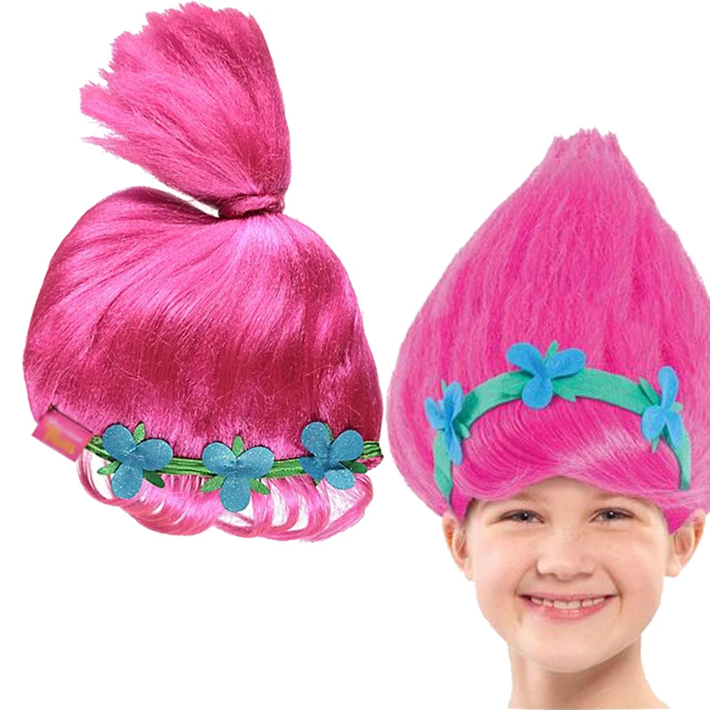 Trolls Poppy Wig For Kids 36cm Wig Children Cosplay Party Supplies ...