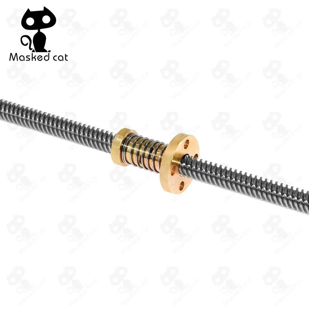 3D Printer Parts T8 Anti Backlash Spring Loaded Nut Elimination Gap Nut ...