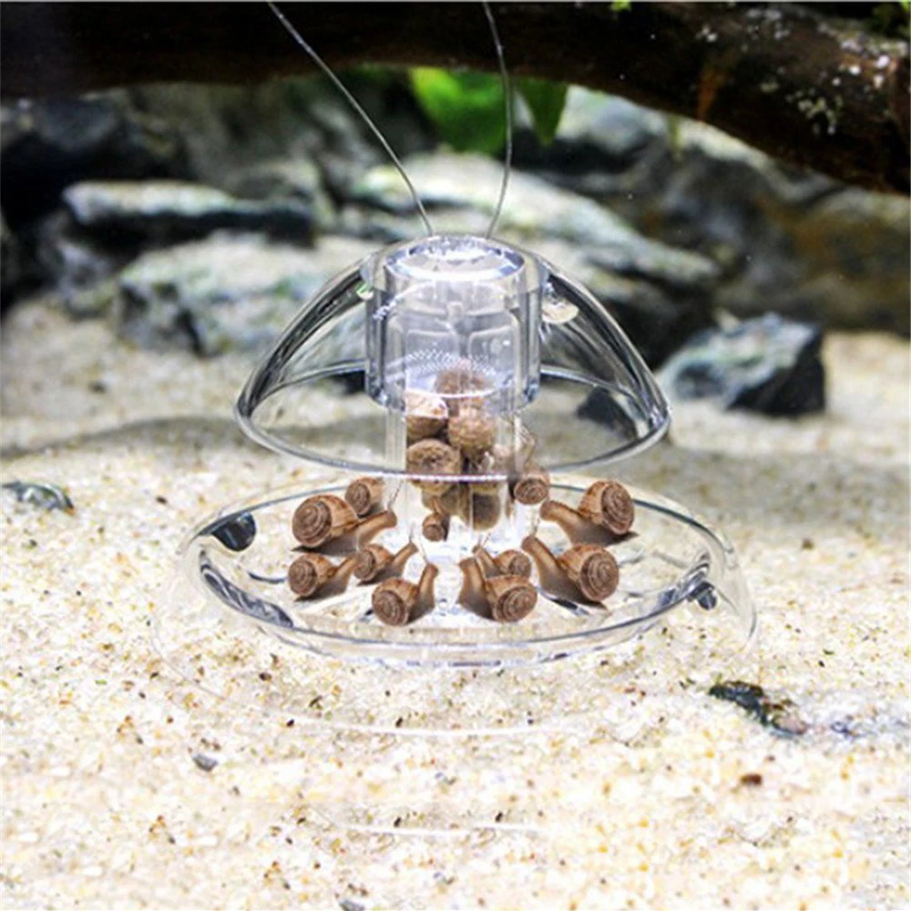 Hyindoor 5pc Plastic Clear Snail Trap Aquarium Fish Plant Tank Plants ...