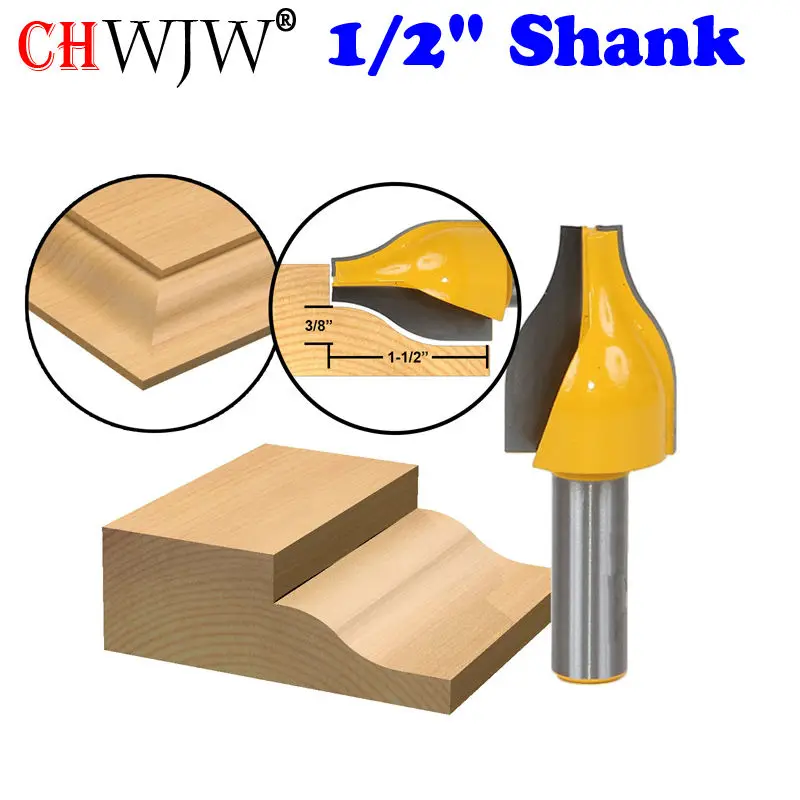 1PC Panel Raiser Router Bit Vertical Ogee 1/2" Shank door knife ...
