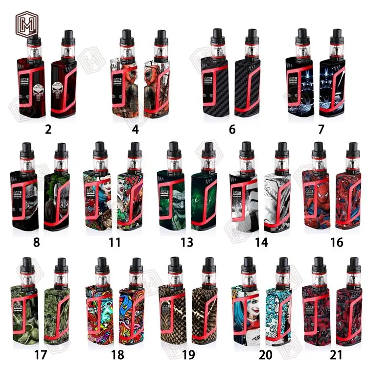1 unid Alien Alien 220 Wrap Cubierta de Piel SMOK Smok 220 W Kit VW ...