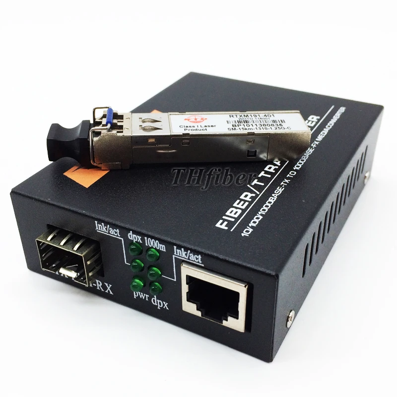 Gigabit HTB-GS-03 optical transceiver single mode fiber converterLC SFP ...