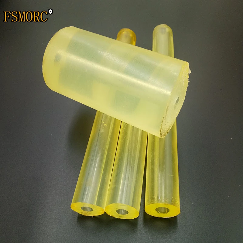 yellow polyurethane hollow rod Construction Machinery PU plastic bar ...