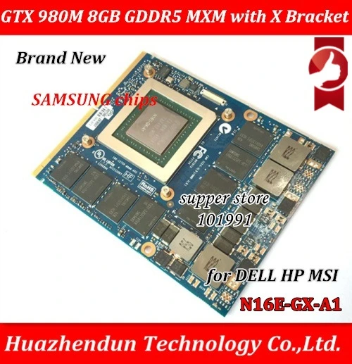 New Original Gtx 980m Graphics Card Gtx980m Sli X-bracket N16e-gx-a1 8gb Gddr5 Mxm For Dell ...