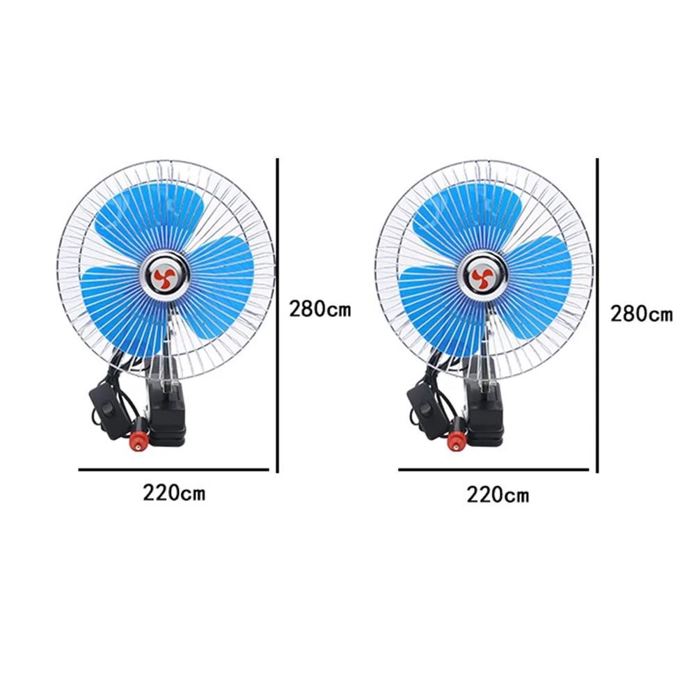 12V Mini Electric Car Fan Cooling Low Noise Summer Car Air Conditioner ...