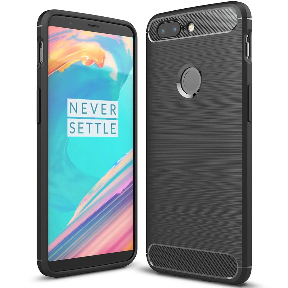 For Oneplus 5T Case Cover Luxury Shockproof Soft TPU Silicone Back ...