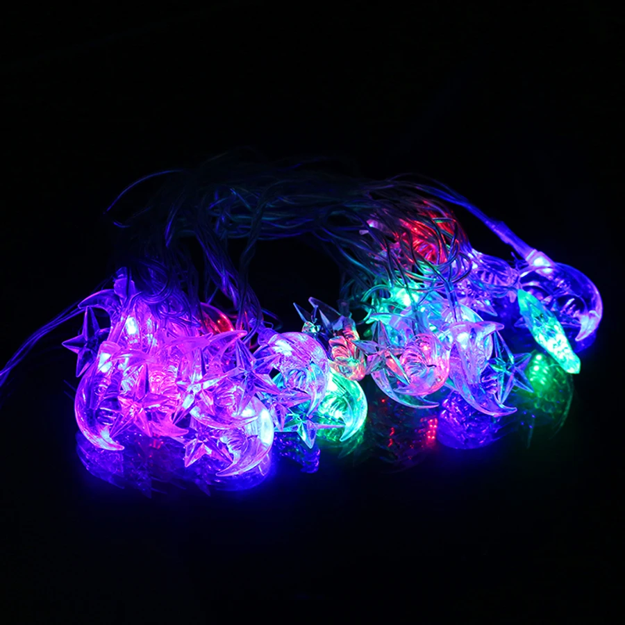 4M 20pcs Star and Moon String Lights LED Fairy Lights 110V 220V ...