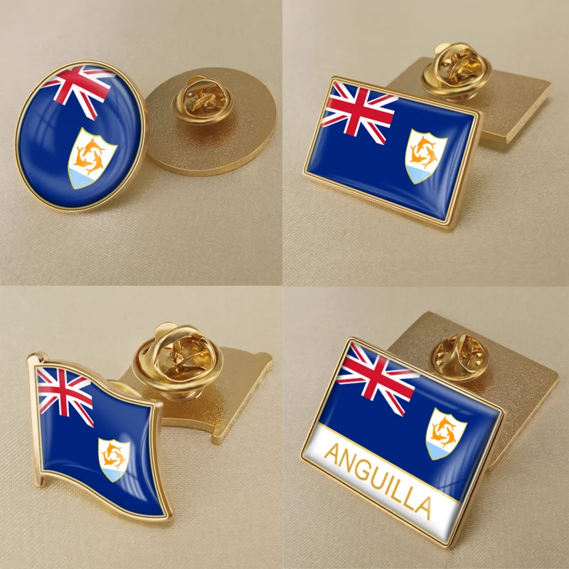 Coat-of-Arms-of-Anguilla-Anguillan-Map-Flag-National-Emblem-Brooch ...