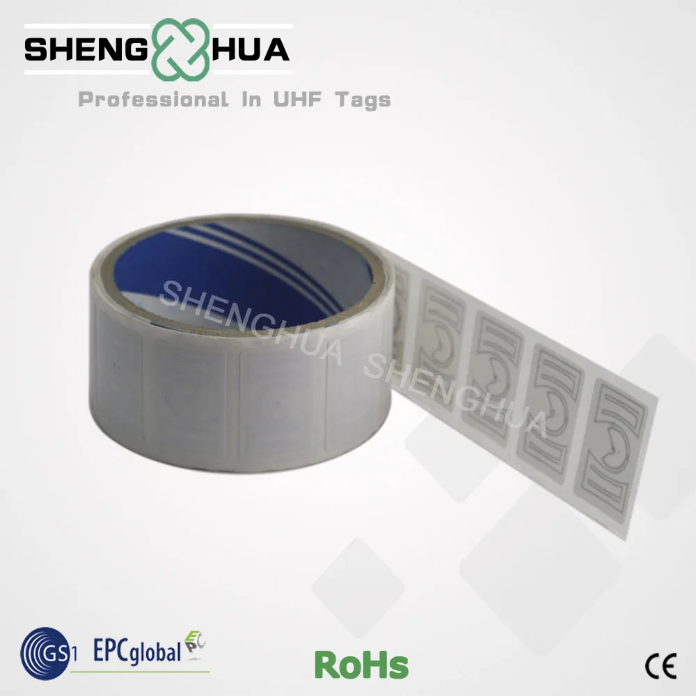 10 pçs/lote Transparente Passiva Tag de Papel 860 960 MHz RFID Etiqueta ...
