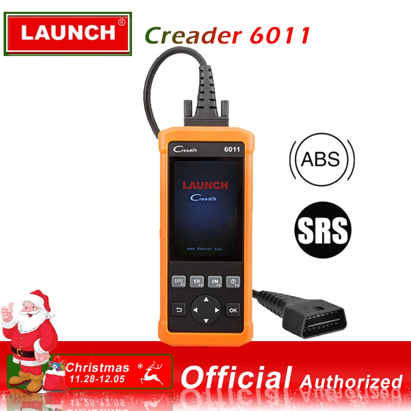 Launch CReader 6011 OBD2 EOBD сканер ABS SRS диагностический инструмент автомобильный двигатель ...