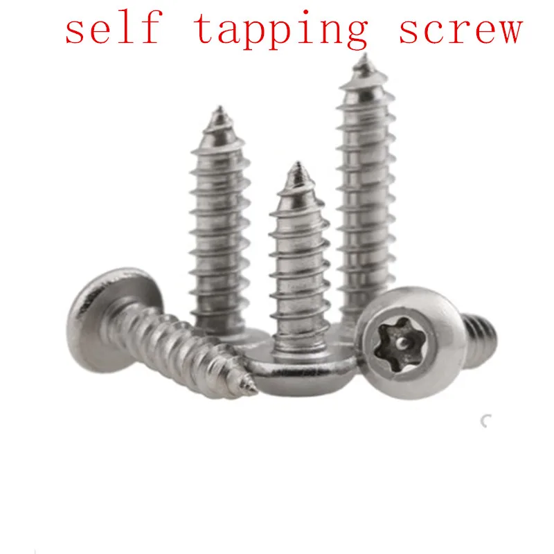 10-20 M2.9 M3.5 M3.9 M4.8 304 Stainless Steel-lobe With Pin Round Pan ...