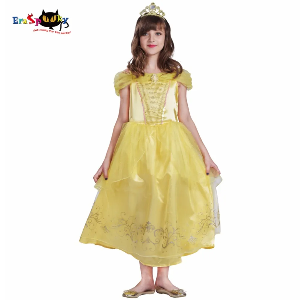 Belle Dress Kids Princess Dresses Girls Christmas Dresses Queen Cosplay ...