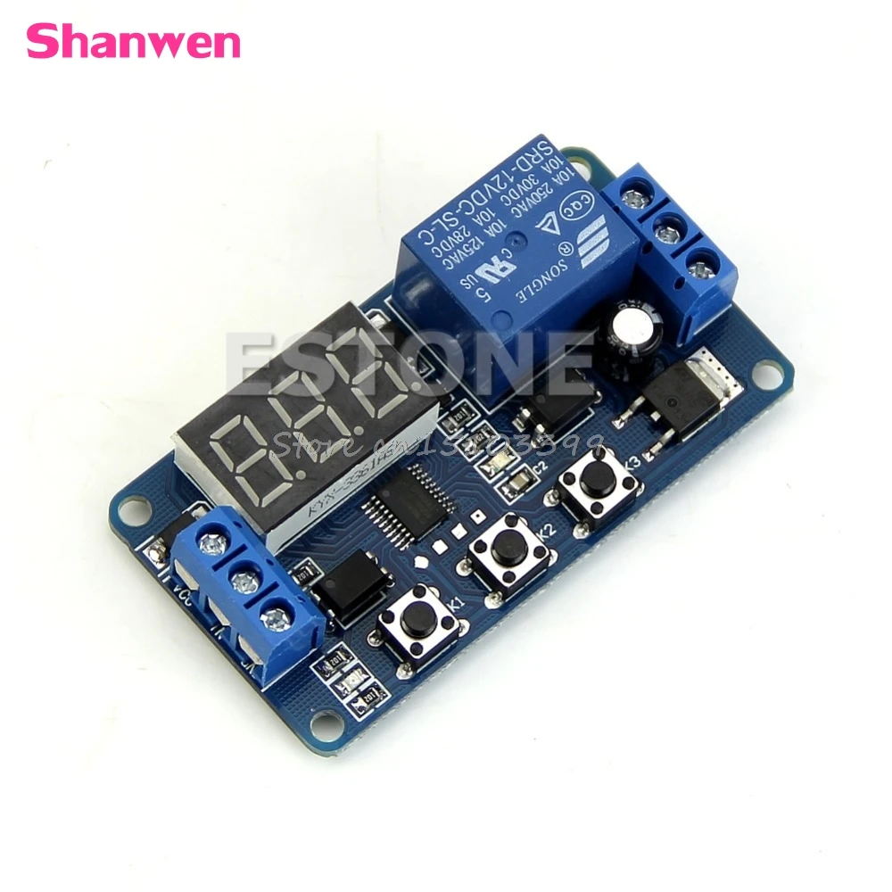 12V LED Home Automation Delay Timer Control Switch Relay Module Digital ...