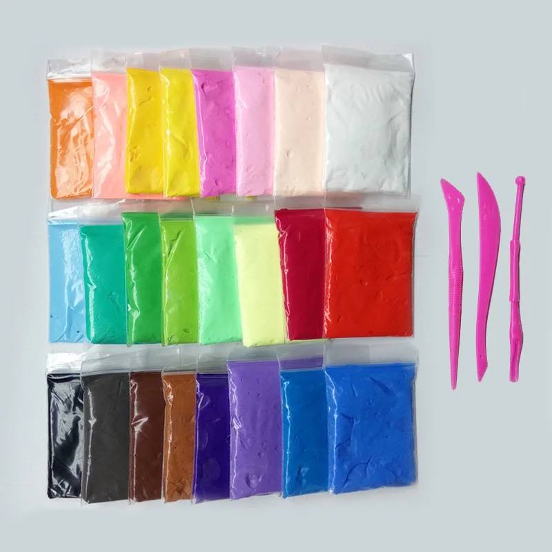 24pcs/set Light Soft Fimo Polymer Modelling Clay Intelligent Plasticine ...