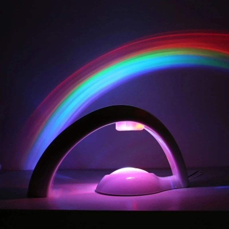 Novetly LED Colorful Rainbow Night Light Romantic Sky Rainbow Projector ...