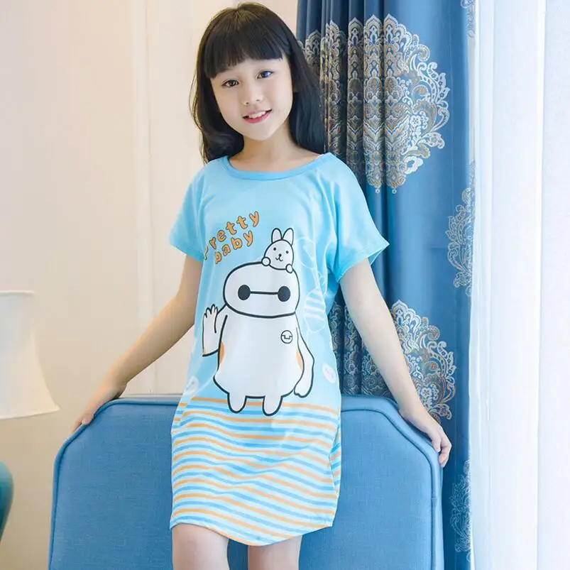New 2018 Girls Nightdress Summer Princess Cartoon Dresses Kids Sleep ...
