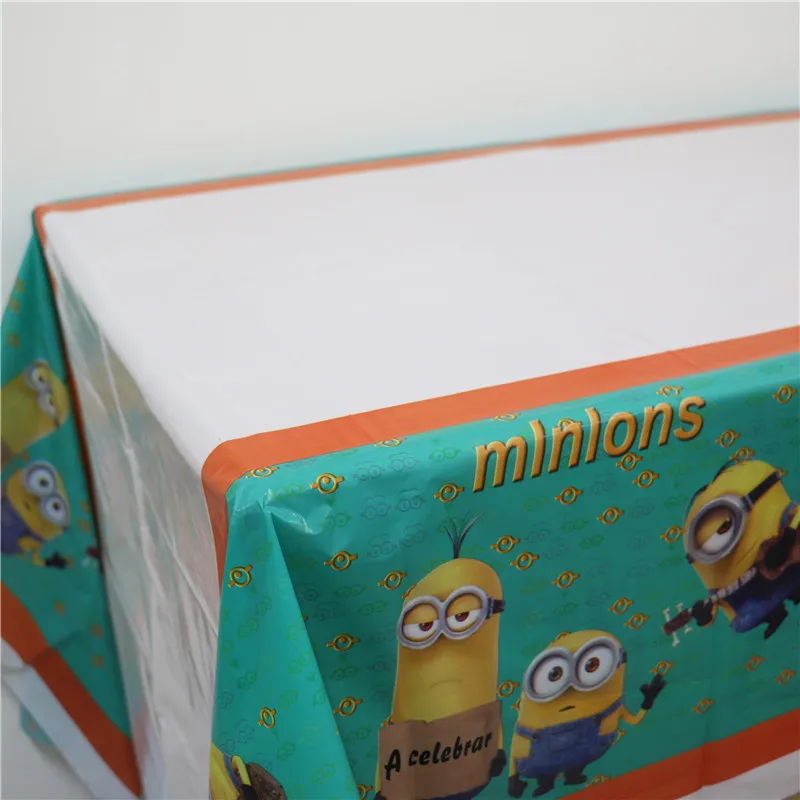 Lovely disposable Boy Birthday tablecloth Cartoon New style Minions ...