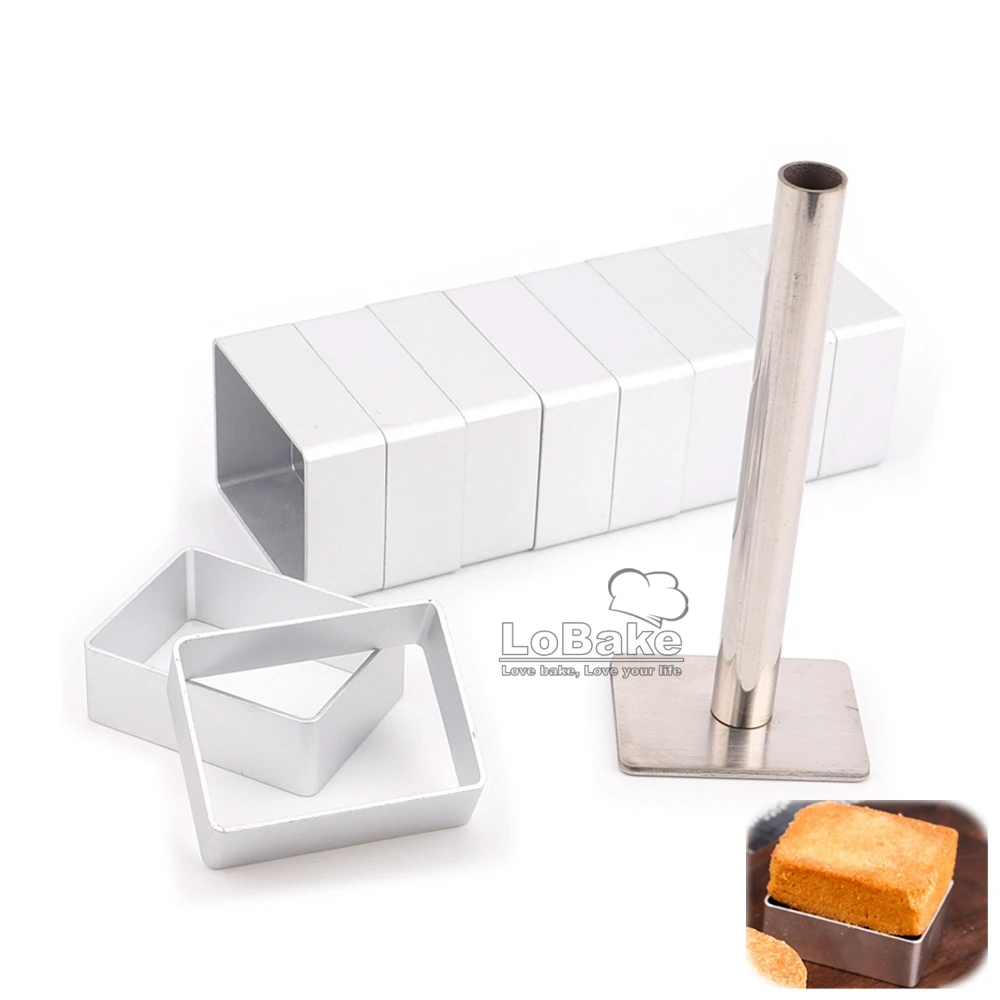 Molde rectangular de aluminio para pastel de piña, sello de prensa de ...