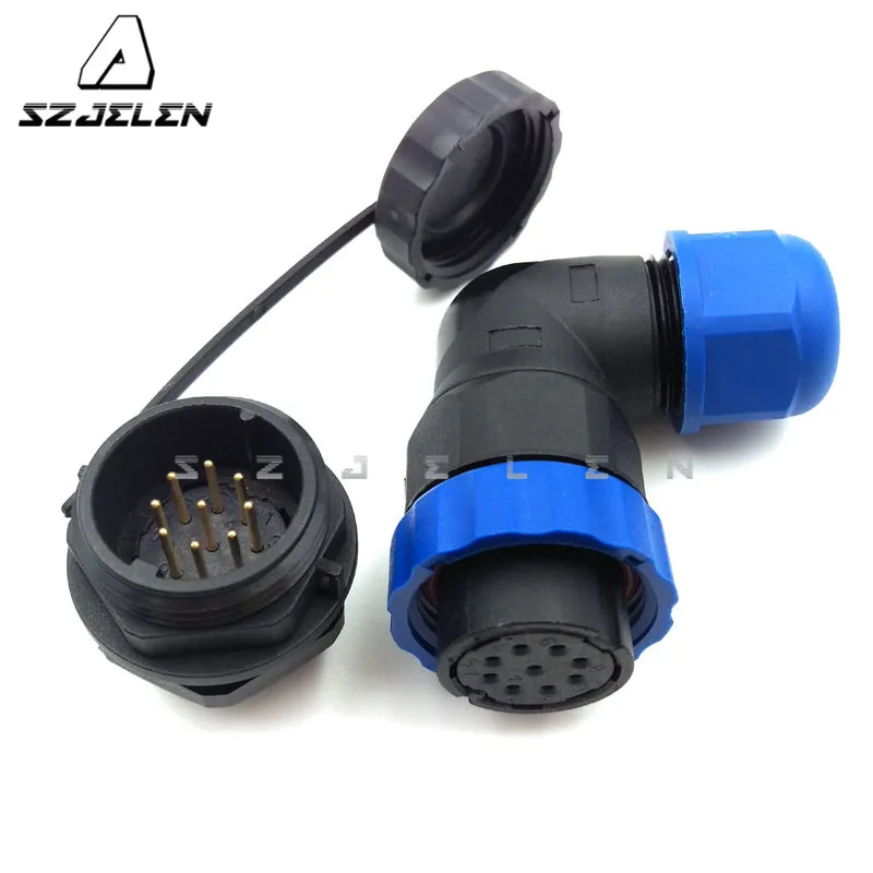 SD20TP-ZM-IP67-waterproof-9-pin-Male-and-female-connector-IP68-conector ...