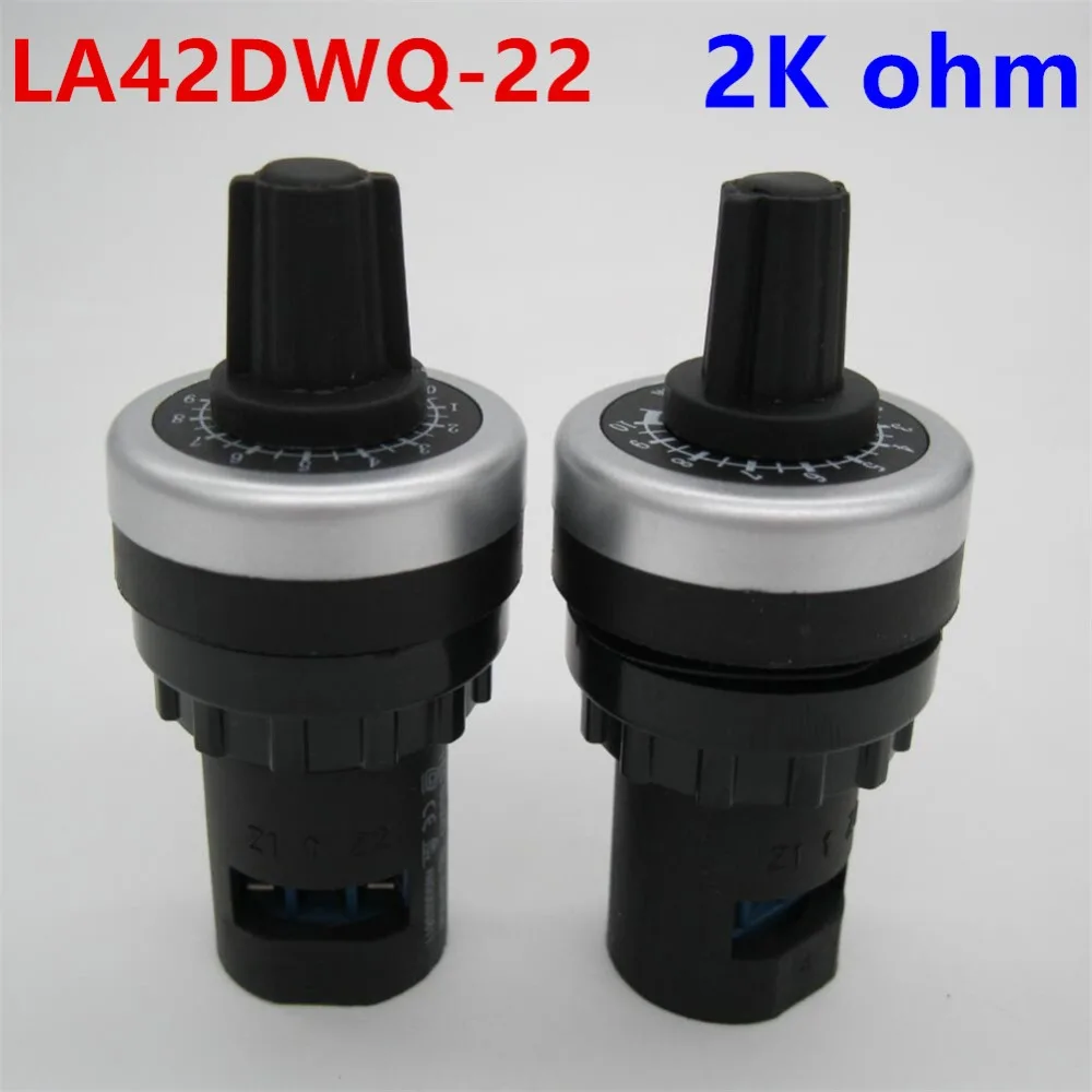 LA42DWQ 22 2K Ohm 22mm Diameter Variable Speed Drive Potentiometer vsd ...