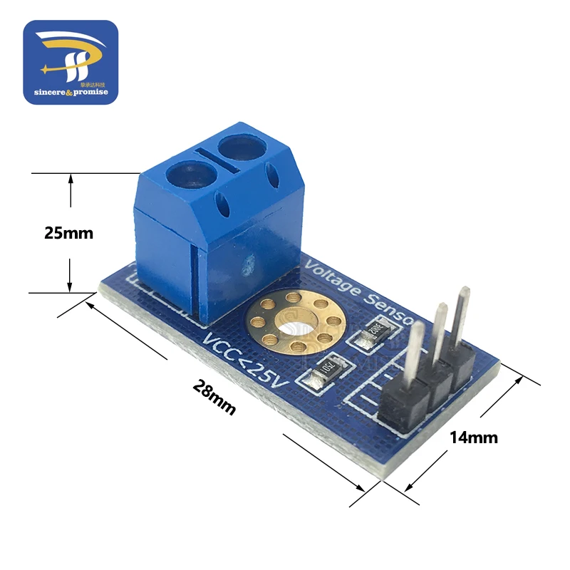 Smart Electronics DC 0-25V Standard Voltage Sensor Module Test ...