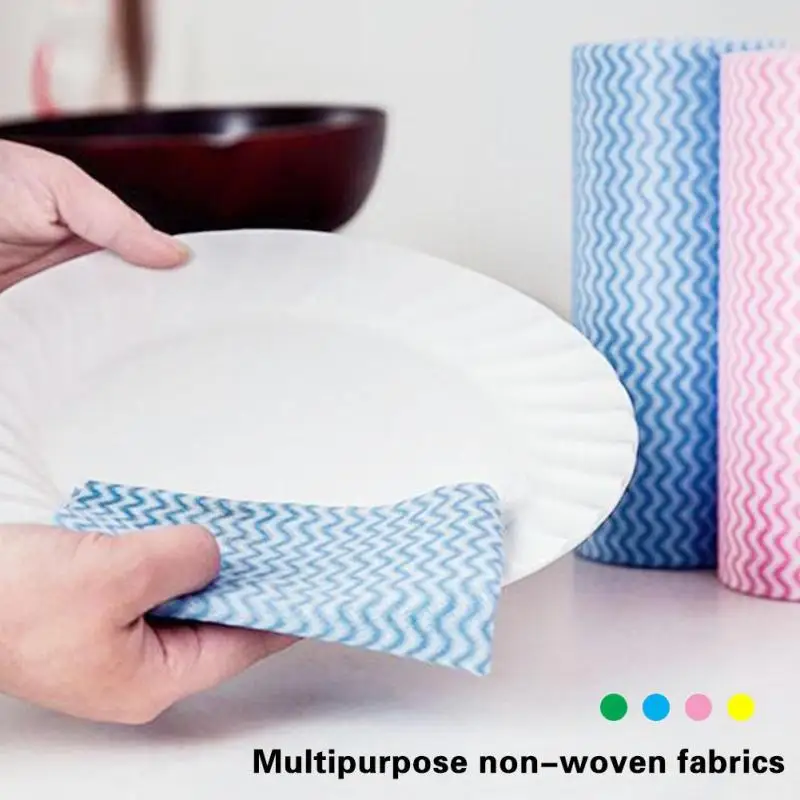 Kitchen Disposable Nonwoven Can Be Cut Cloth Washing Cloth Dish Towel ...