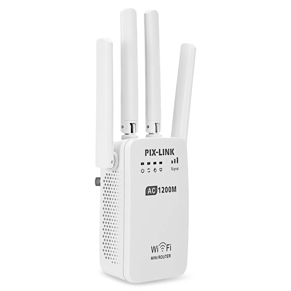 Pix - Link Lv - Ac05 Wifi Range Extender 1200m Dual-band Wireless ...