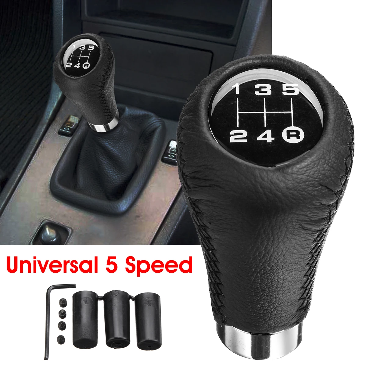 Shifter Black Universal Stick Lever Gear 5 Speed Manual Car Shift AU ...