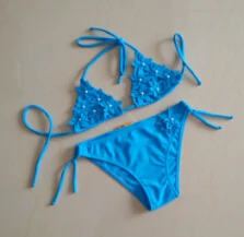 free shipping 2015 newest children toddler girls triangle bikini ...