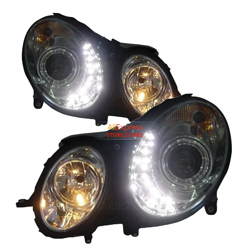for Benz E Class W211 E280 E230 E350 E500 Car lights Headlights 2006 ...