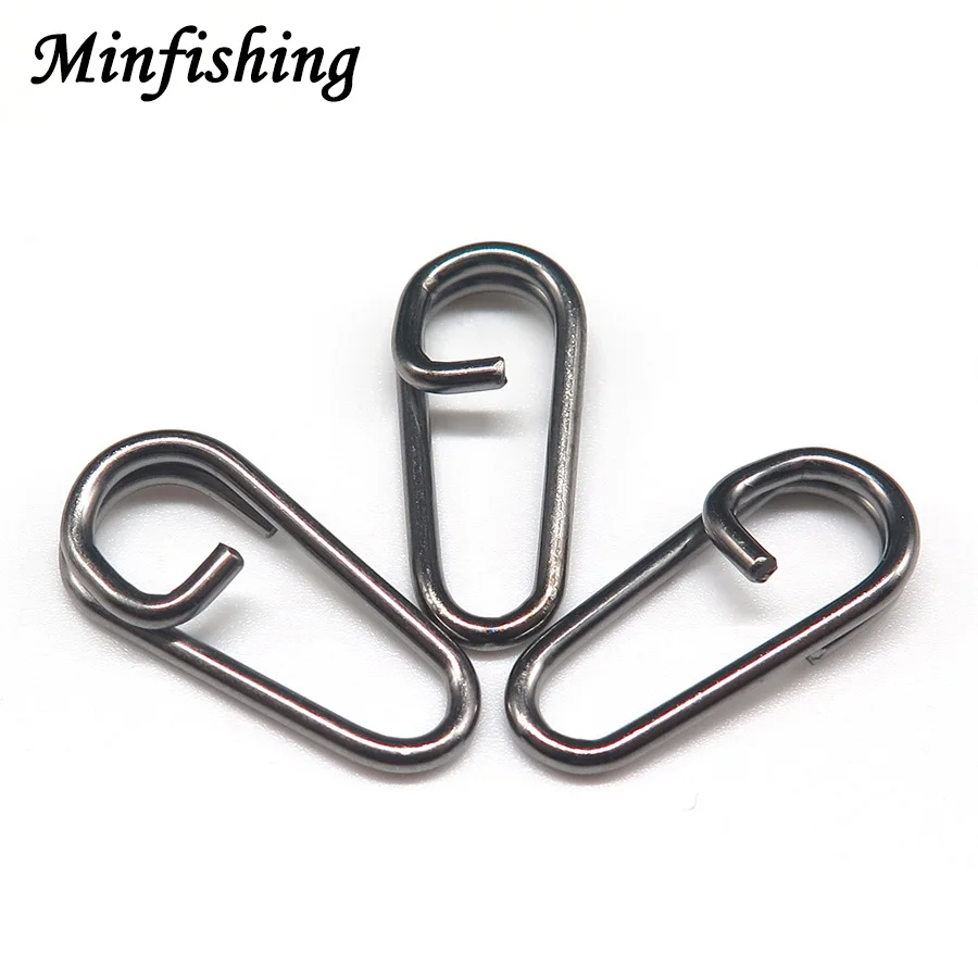 Minfishing 50 шт. черный Stong нержавеющая сталь рыболовные зажимы ...