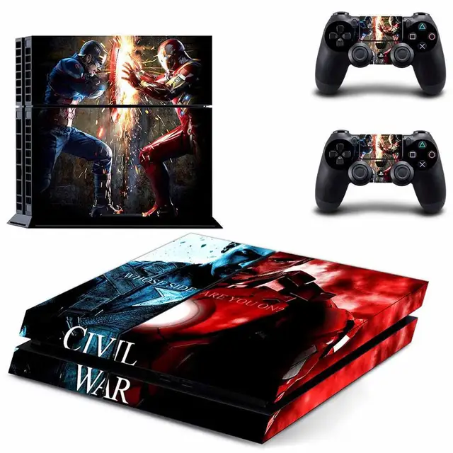 Captain America: Civil War Vinyl Sticker Skin For PS4 PlayStation 4 ...