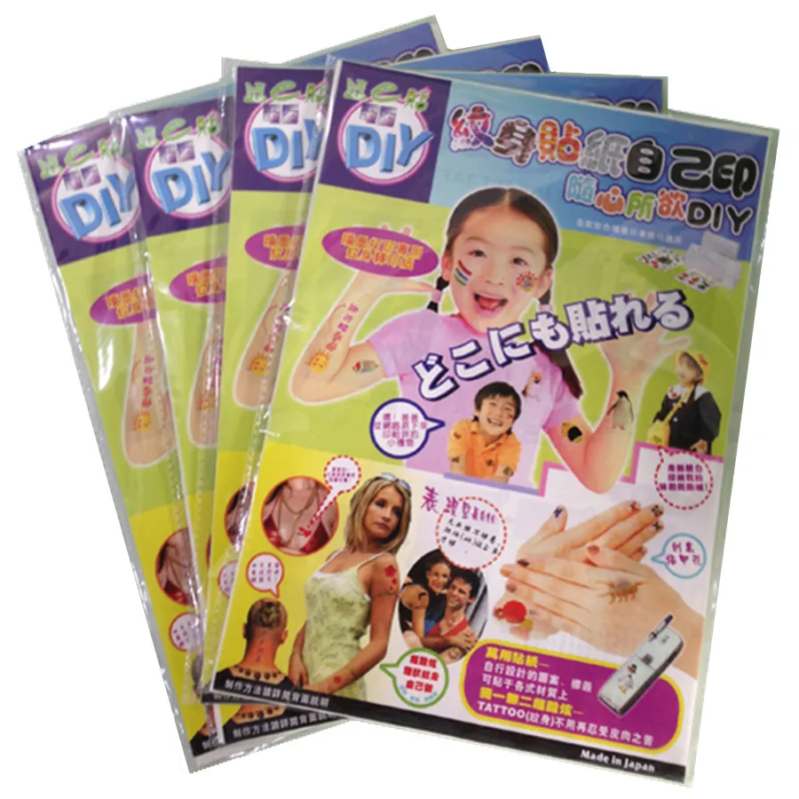 10sets lot Inkjet Temporary Tattoo Stitcker Transfer Design Paper A5 Size White Color Tattoo 10sets-lot-inkjet-temporary-tattoo-stitcker-transfer-design-paper-a5-size-white-color-tattoo