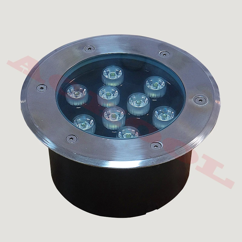 9W Underground Lamp Recessed Floor Up light 220V Input IP67 Waterproof ...