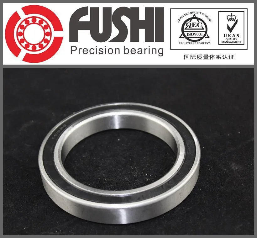 6911 2RS ABEC 1 (5PCS) 55x80x13MM Metric Thin Section Bearings 61911RS ...