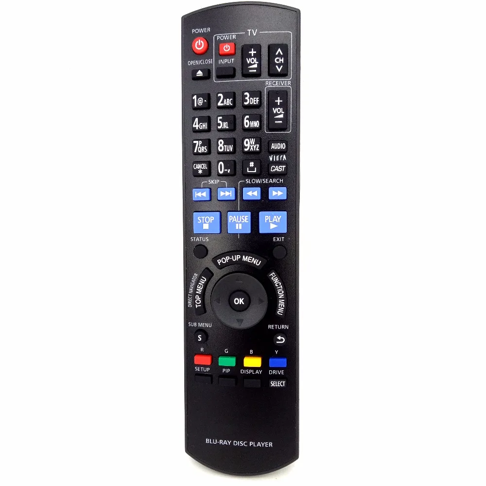 NEW remote control For panasonic BLU-RAY DISC PLAYER N2QAYB000508 - buy ...