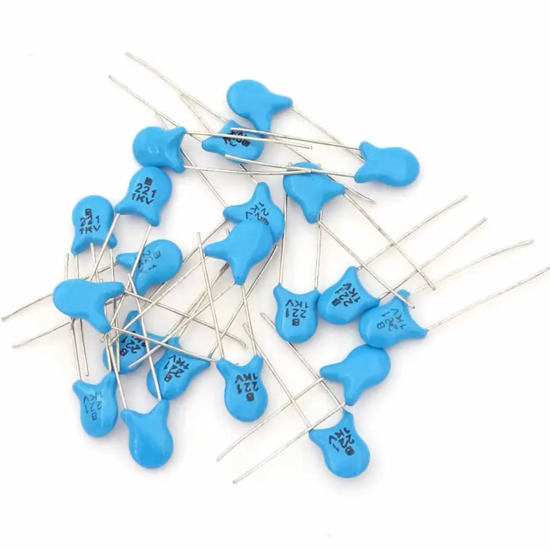 100 pcs 220pF 221 1KV High voltage Ceramic Capacitor Assorted kit ...