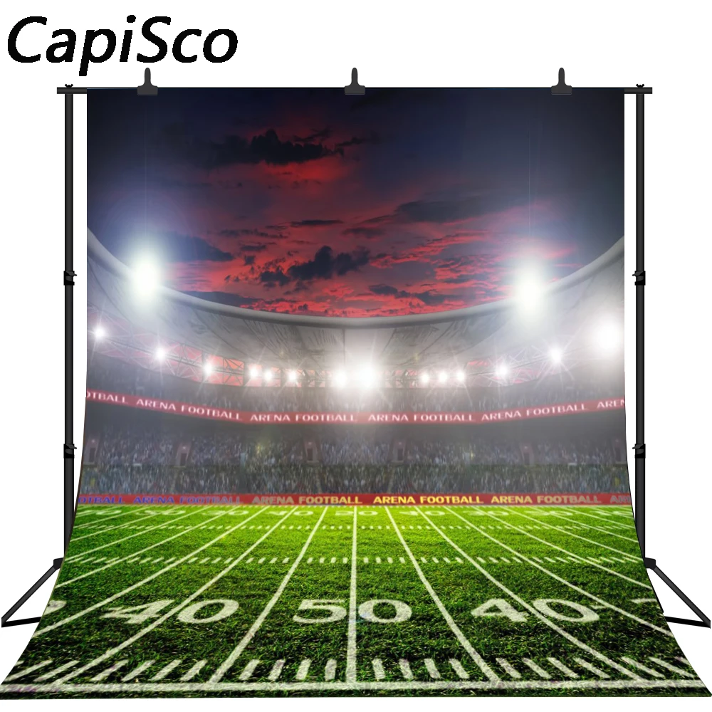 Capisco Bright arena football View Photography Backdrops Vinyl Backdrop ...