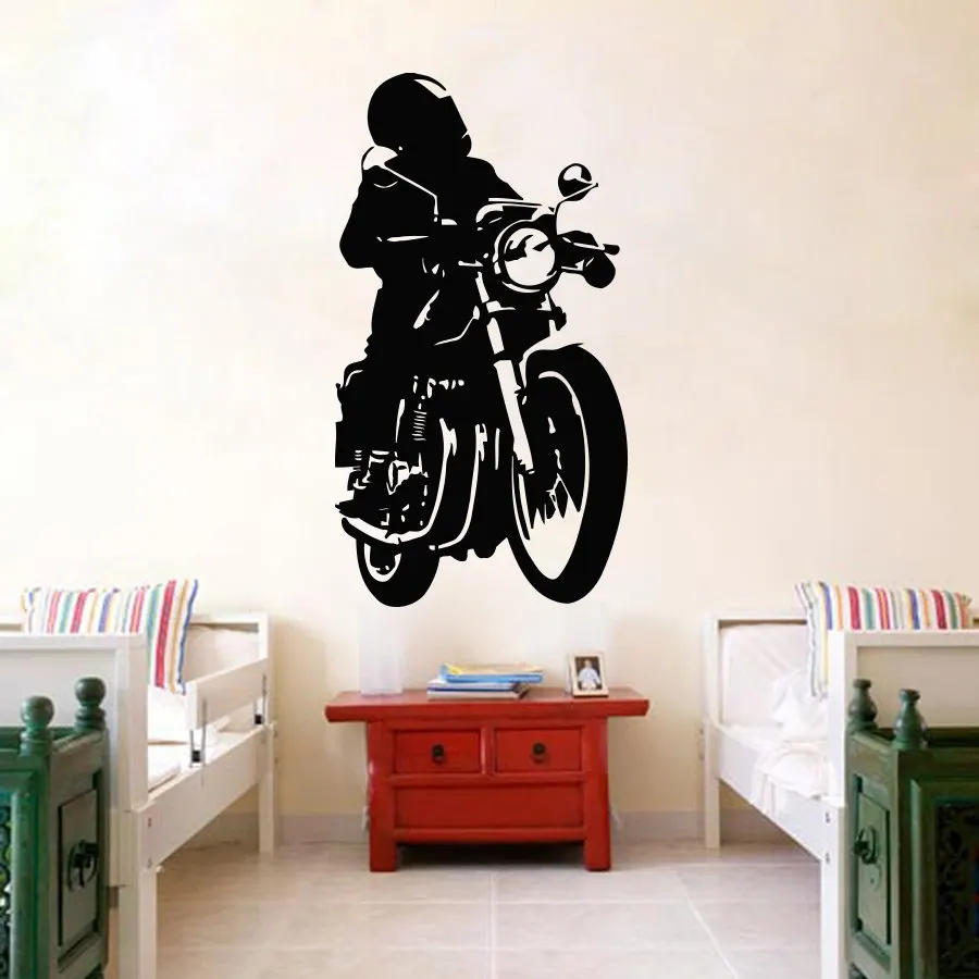 Art-Vinyl-Sticker-Motorcycle-Motorbike-Biker-Club-Mural-Boys-Children-s ...
