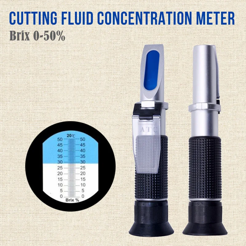 Portable Cutting Fluid Density Meter 0 50% Refractometer Cutting Fluid ...