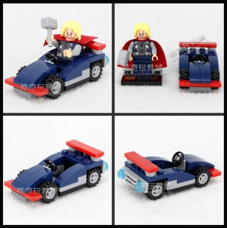 2014 New 1 Set Super Heroes Thor Chariot Car Minifigures Child's ...