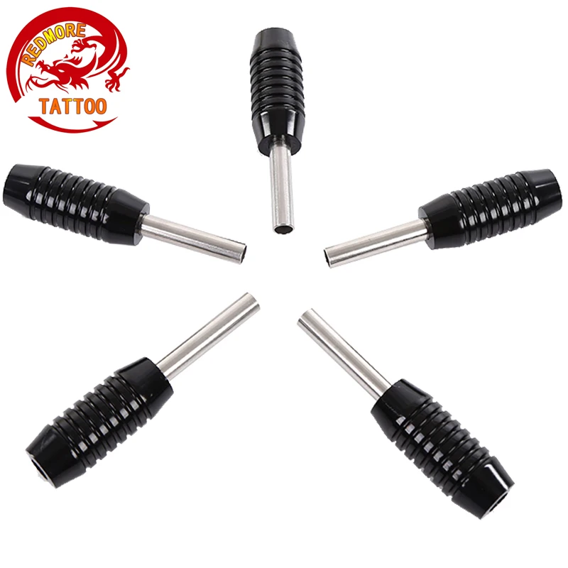5pcs Black Color Slim Tattoo Machine Grips 20mm Lightweight Aluminum ...