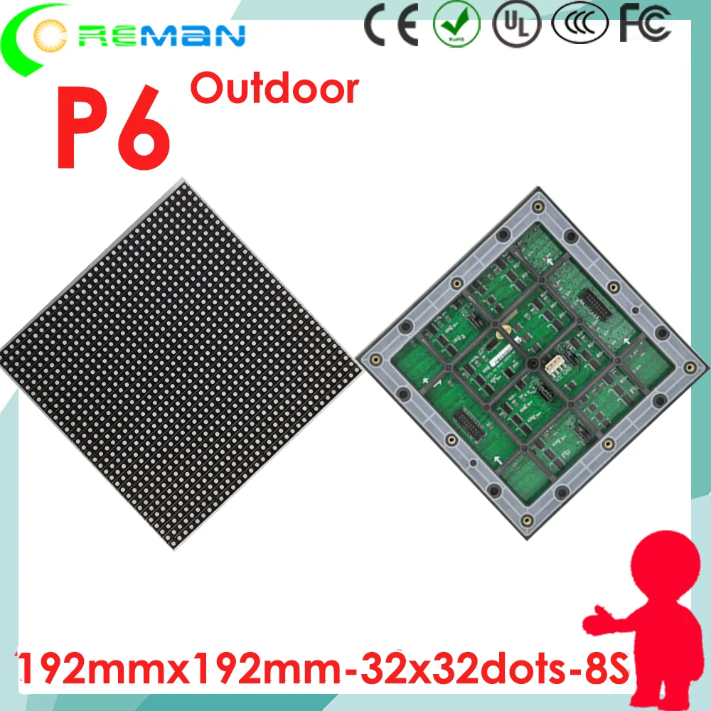 Dot-matrix-p6-led-display-module-outdoor-rgb-outdoor-p6-led-module ...