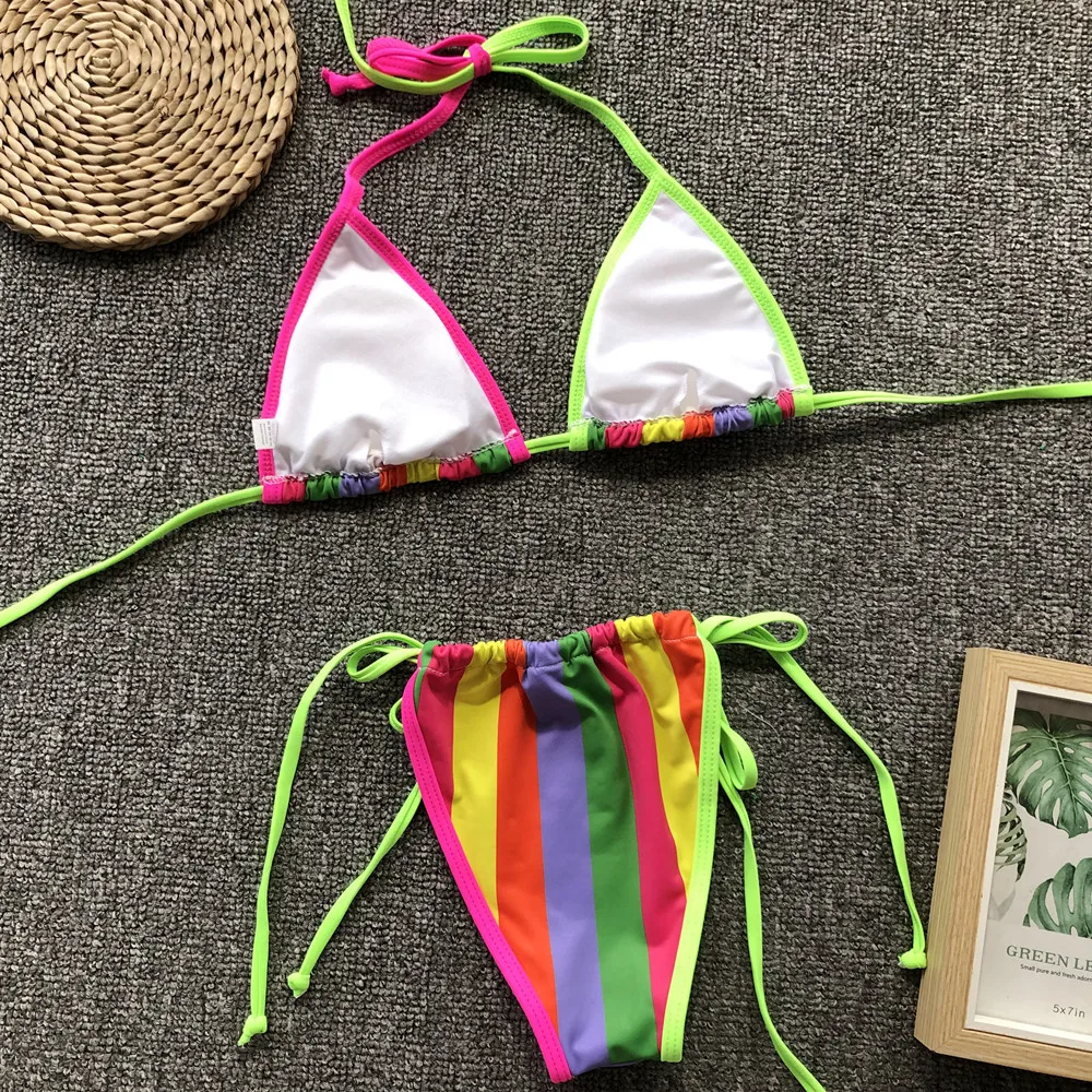 Summer 2019 Swimsuit Micro Mini Bikini G String Swimsuits Candy ...