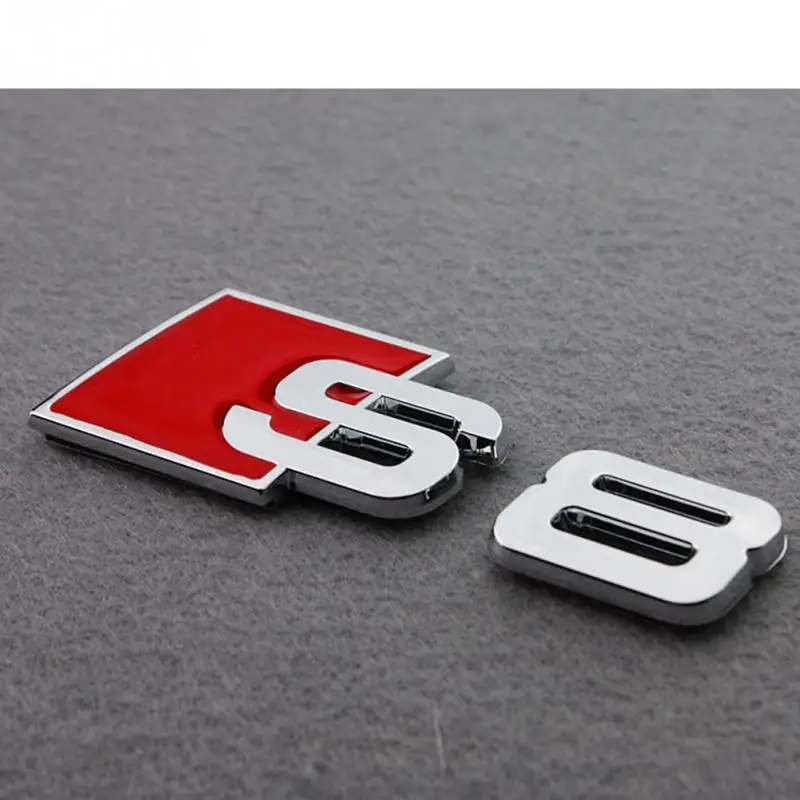 3D Aluminum Audi S Line (S3, S4, S5, S8) Stickers