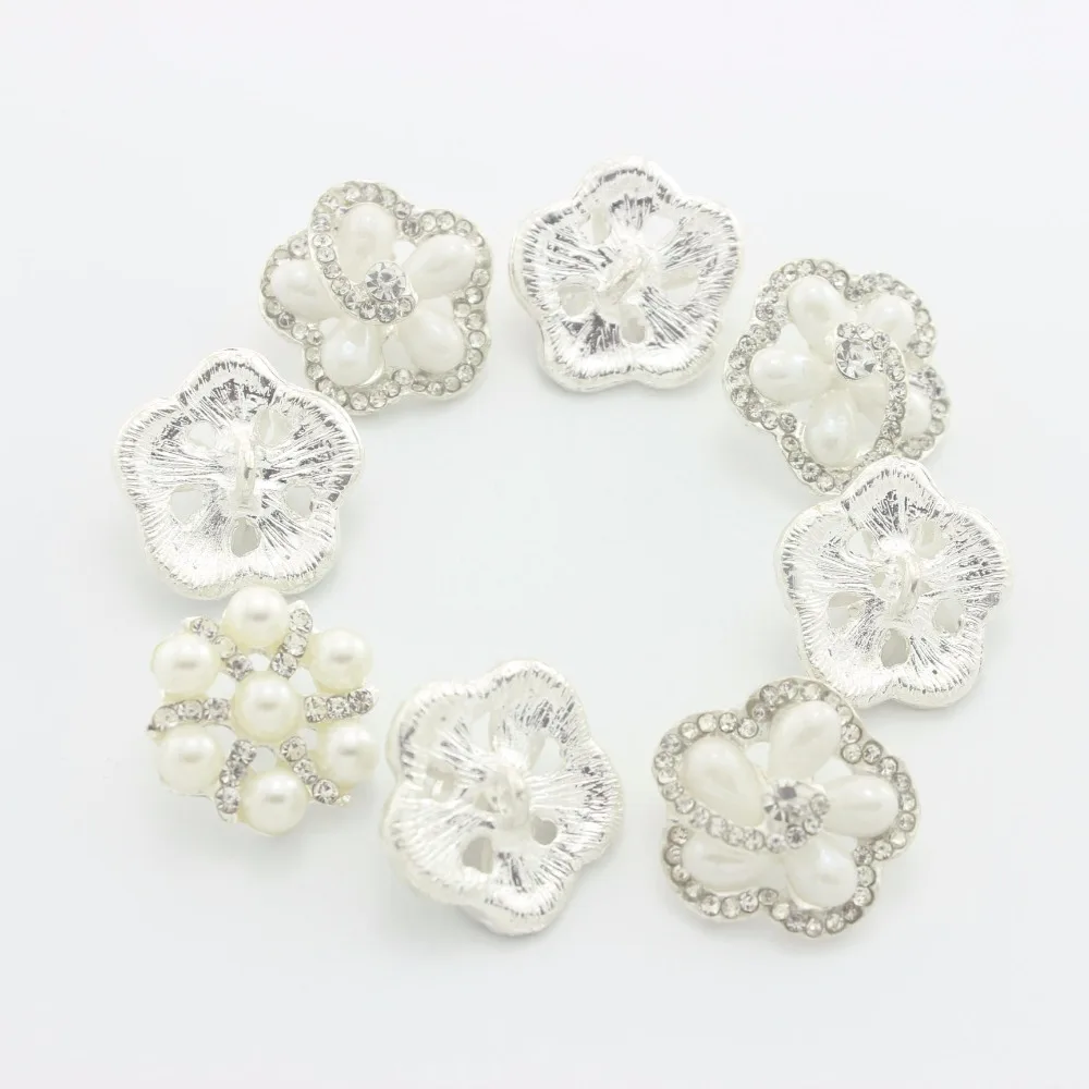 New-20mm-4-5-Crystal-Rhinestone-Shank-Gem-Buttons-For-Alloy-DIY-Wedding ...