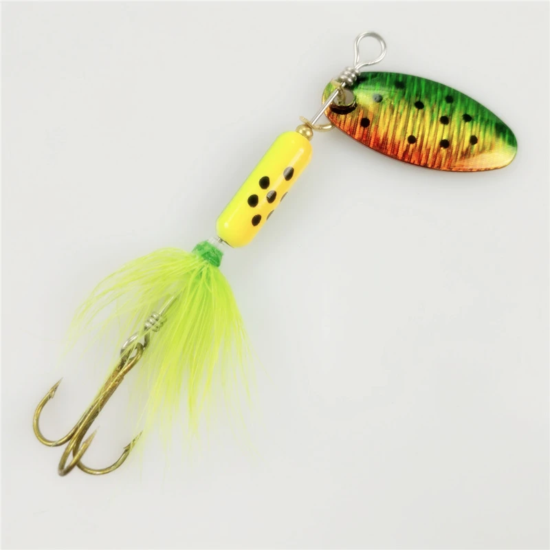 Sequin Spoon Metal wobble Fishing Lures Spinner Baits CrankBait Bass ...