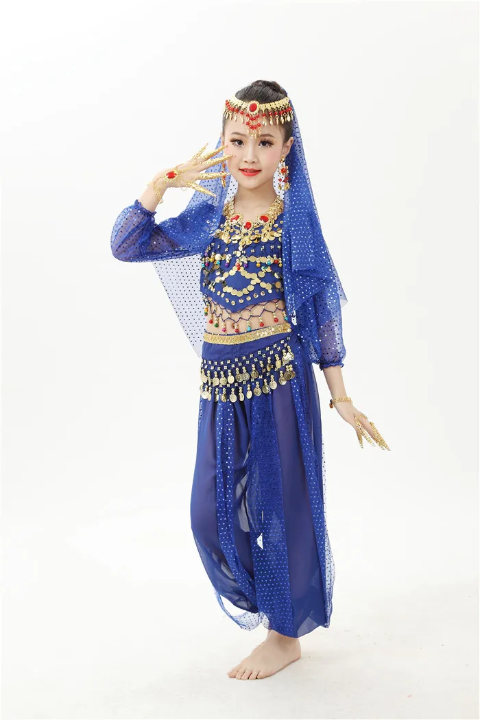 Girls Belly Dance Costumes Children Oriental Dance Clothing 2PCS Set ...