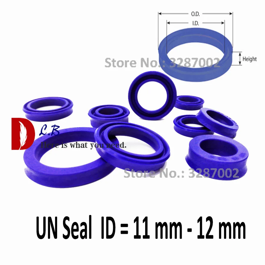 PU buffer Gasket ID = 11mm-12 mm Hydraulic cylinder piston and rod seal ...