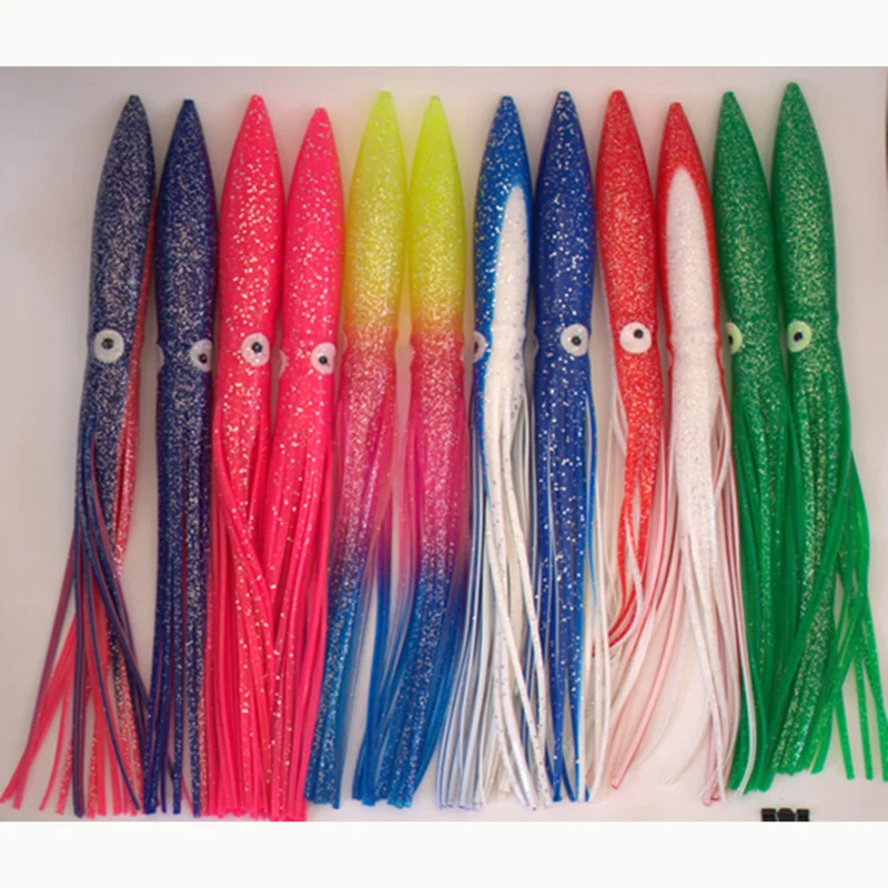 5pcs/lot 30cm/11.8inch Soft Bait Big Octopus Skirt Hoochie Squid Skirt ...